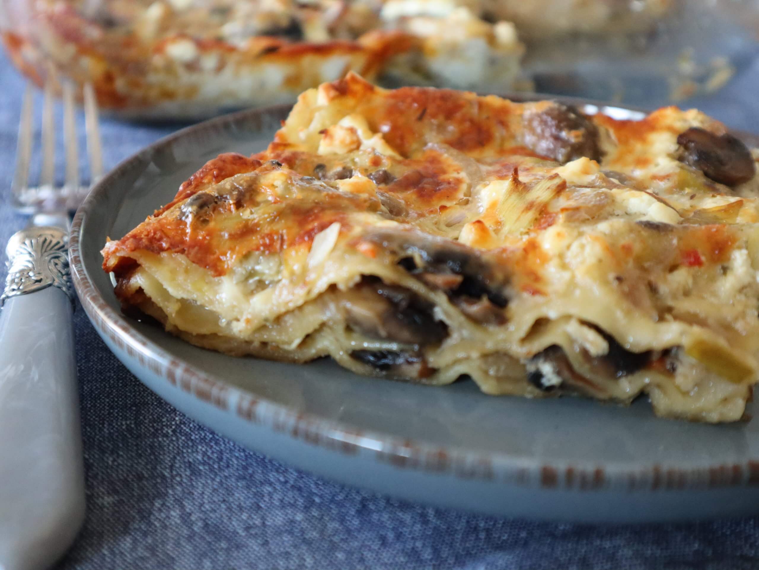 Λαζάνια με μανιτάρια - mamatsita.com